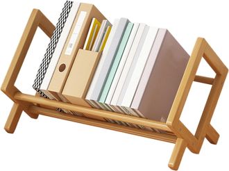 Generic Desktop-B&uuml;cherregal - 600 g Tisch-Buchhalter-Organizer, neigbares B&uuml;cherregal, Tischregal f&uuml;r Wohnheime, kompakter Buchst&auml;nder | Platzsparender Organi