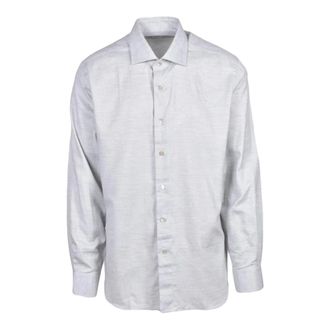 Eleventy Chemise en flanelle - Homme - Chemises - Gris - Taille: 4XL