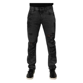 Dolce & Gabbana Homme, Jeans, Noir, Taille: M Jean Slim en Denim