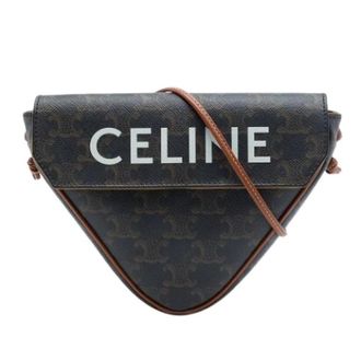 Celine Sac bandouli&egrave;re vintage doccasion - Femme - Pre-owned - Brun - Taille: ONE Size