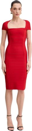 H&eacute;rve L&eacute;ger Bodycon Minikleid - - Dresses - Damen - Rot - XS