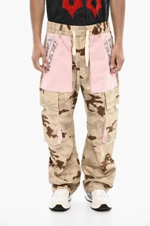 Dsquared2 Cargo-Hose im Camouflage mit Maxi-Juwelen-Taschen Dsquared2