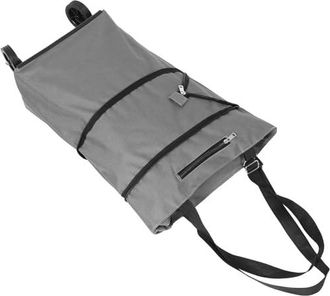 NUOBESTY Paquet de Courses Pliable &agrave; Roulettes Grosse Capacit&eacute;, Tissu Oxford Gris, Chariot Portable Multifonction pour Supermarch&eacute; et Voyage, Paquet Cabas L&eacute;ge