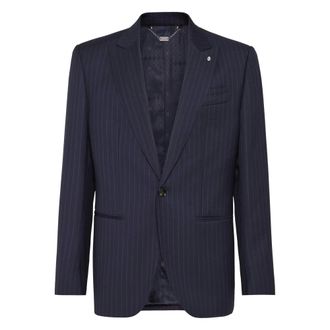 Billionaire Boys Club Homme, Vestes, Bleu, Taille: 2XL Gessato Blazer