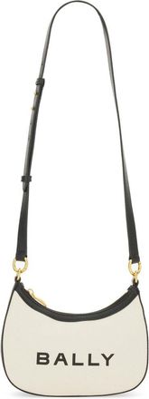Bally Logo-Embellished Organic Cotton Shoulder Bag - Ivory