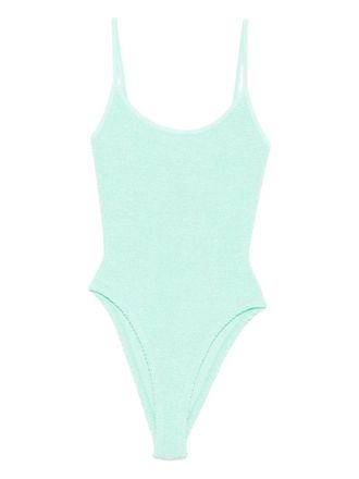 Hunza G maillot de bain Pamela à effet froissé - Vert