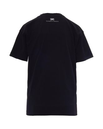 Elisabetta Franchi Womens T-Shirt Black Cotton T-Shirts & Jerseys