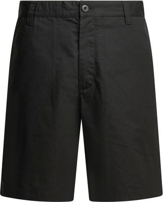 Carhartt Work in Progress Shorts Classiques en Serg&eacute; de Coton - Homme - Shorts - Noir - Taille: W32