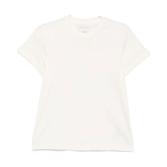 Yohji Yamamoto Femme, Tops, Blanc, Taille: 36 FR T-shirt logo