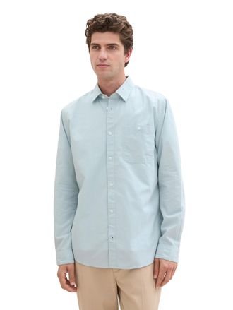 Tom Tailor Herren 1042652 Tailliertes Hemd mit Twill, 35976-Dusty Mint A Fil, XXL