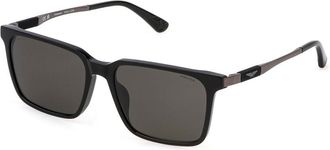 Police Herren Ranger 2 Sonnenbrille, schwarz (Shiny Black), 56/17/145