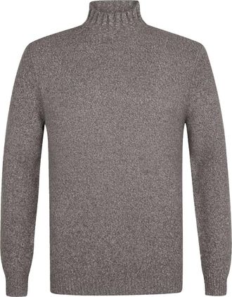Profuomo Softer Pullover aus einem Wollmix mit Turtleneck in