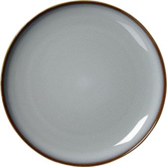 Ritzenhoff & Breker Portofino Dessertteller, 21 cm, Runder Frühstücksteller mit Farbverlaufstruktur, Reaktivglasur, Steinzeug, Blaugrau