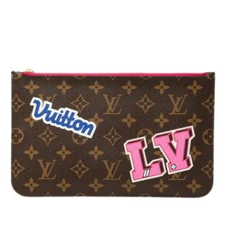 Louis Vuitton Pre-owned Neverfull Pouch - Femme - Pre-owned - Brun - Taille: ONE Size
