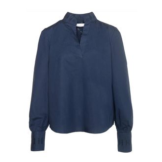 H&eacute;st H&eacute;st - Blazer Bleu Marine Chemisier Haut Chemise - Femme - Blouses et Chemises - Bleu - Taille: 36 FR