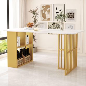 Generic Rechteckiger Esstisch 156x78x78 cm f&uuml;r 4-6 Personen Moderne Esszimmertisch mit Ablagefach Kaffee-Freizeittisch f&uuml;r B&uuml;ro K&uuml;chen Restaurant Beistelltisc