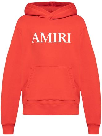 Amiri hoodie en coton à logo imprimé - Rouge