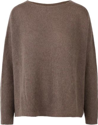 Bomboogie Femme, Pulls, Brun, Taille: 42 FR Pull oversize sans couture en m&eacute;lange dalpaga