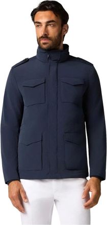 Brooks Brothers Homme, Vestes, Bleu, Taille: M Water Repellent Peach Touch Field Jacket