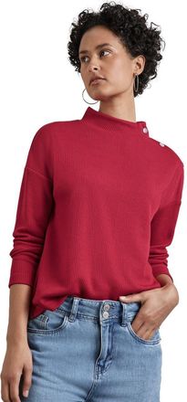 Street One Damen Strukturshirt mit Kn&ouml;pfen