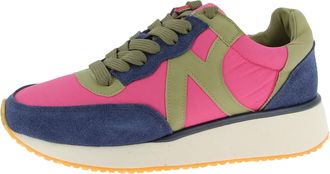 Andrea Conti Damen Mid Top Sneaker, pink/d.blau/grün, 38 EU