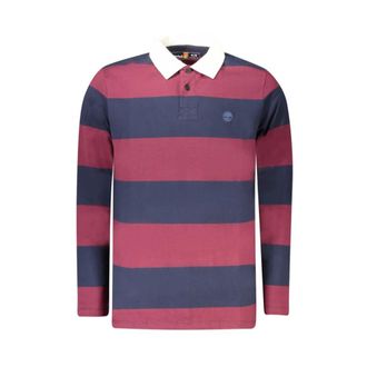 Timberland Rotes Baumwoll Herren Polo Shirt - - Tops - Herren - Mehrfarbig - S