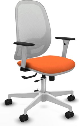 Piqueras y Crespo Drehstuhl f&uuml;r B&uuml;ro mit 1D-Armen, h&ouml;henverstellbare Lendenwirbelst&uuml;tze, ausgestattet mit Synchron/Translack und Schneideschaum, mit Rollen von 65 mm, N