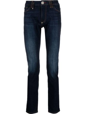 Philipp Plein jean à coupe slim - Bleu