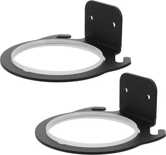 Valiclud 2 St&uuml;ck Haartrocknerhalter Wandmontage aus Aluminium Schwarz Platzsparender Badezimmer Organizer Kompatibel mit Meisten Modellen Moderner F&ouml;nhalter f&uuml;