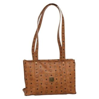 MCM Pre-owned Cuir sacs-main - Femme - Pre-owned - Brun - Taille: ONE Size