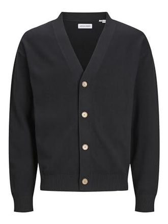 Jack & Jones Jjemiles Knit Cardigan Sn, Noir, S Homme