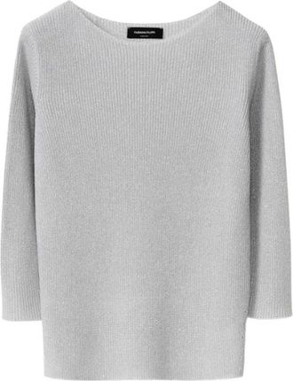 Fabiana Filippi Femme, Pulls, Gris, Taille: 42 FR Pull ras du cou