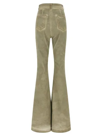 Rick Owens Womens Beige Cotton Bootcut Jeans Clothing