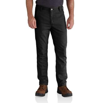 Carhartt Work in Progress Herren Rugged Flex Straight Fit 5-Pocket Canvas-Arbeitshose, Schwarz, W40/L34