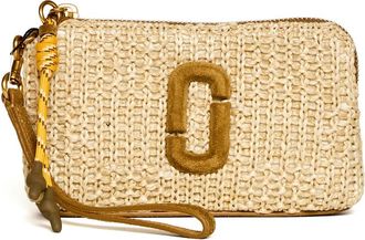 Marc Jacobs Femme, Accessoires, Beige, Taille: ONE Size La pochette bracelet en raphia