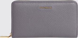 Coccinelle Portefeuille continental Metallic Soft en cuir grain&eacute;