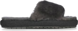 Emu Australia Womens McKay Sheepskin Slipper, Charcoal, Size 39