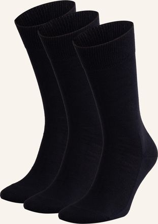 Falke 3er-Pack Str&uuml;mpfe Family blau