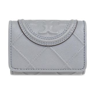 Tory Burch Fleming Soft Wallet - - Accessories - Damen - Grau - ONE SIZE