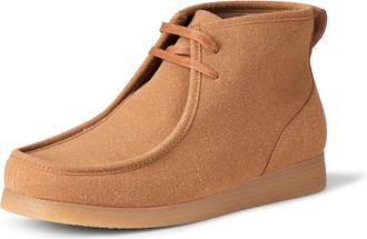 Amazon Essentials Herren Chukka-Stiefel Mit Mokassin-Zehenpartie, Bräunen Optik Wildleder, 41.5 EU