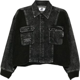 Izzue Jacke mit Logo-Stickerei - Schwarz