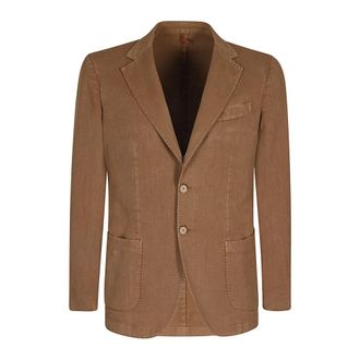 Santaniello Hochgedrehte Baumwolle Frostiger Kordel - - Jackets - Herren - Braun - 2XL
