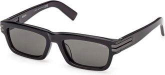 Ermenegildo Zegna Homme, Accessoires, Gris, Taille: 56 MM Ez0282 Lunettes de soleil