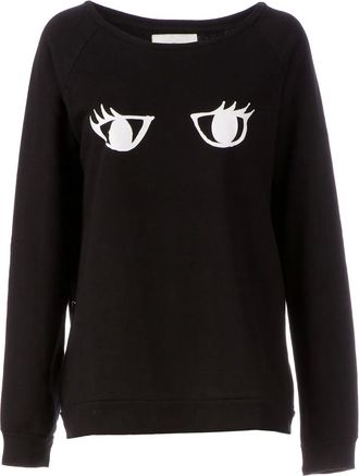 Blk Opm sweat Eyes - Noir