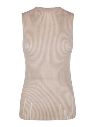 Uma Wang Pull Col Rond - Marron