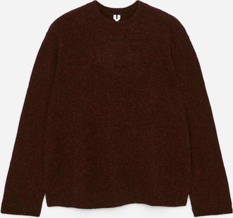 Arket Wollpullover Mit Rundhalsausschnitt -Rot