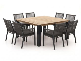 Manifesto Furniture Manifesto Rivola/ROUGH-X 170cm dining tuinset 9-delig