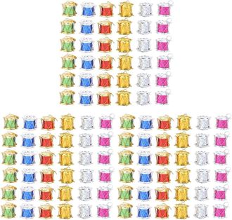 Amosfun Weihnachtsanh&auml;Nger Mini Trommel H&auml;Ngende Verzierung Bunte Glitzer Christbaumschmuck 3X6 cm F&uuml;R Weihnachtsbaum Dekoration Zuhause B&uuml;Ro Party