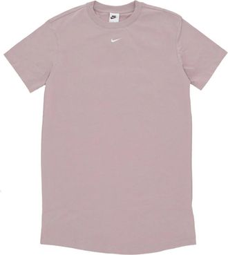 Nike Taupe/Wei&szlig;es Kleid Tee - Streetwear - - Sport - Damen - Grau - S
