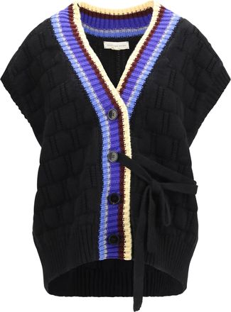 Dries Van Noten Merino Wool & Cashmere Cardigan - Black